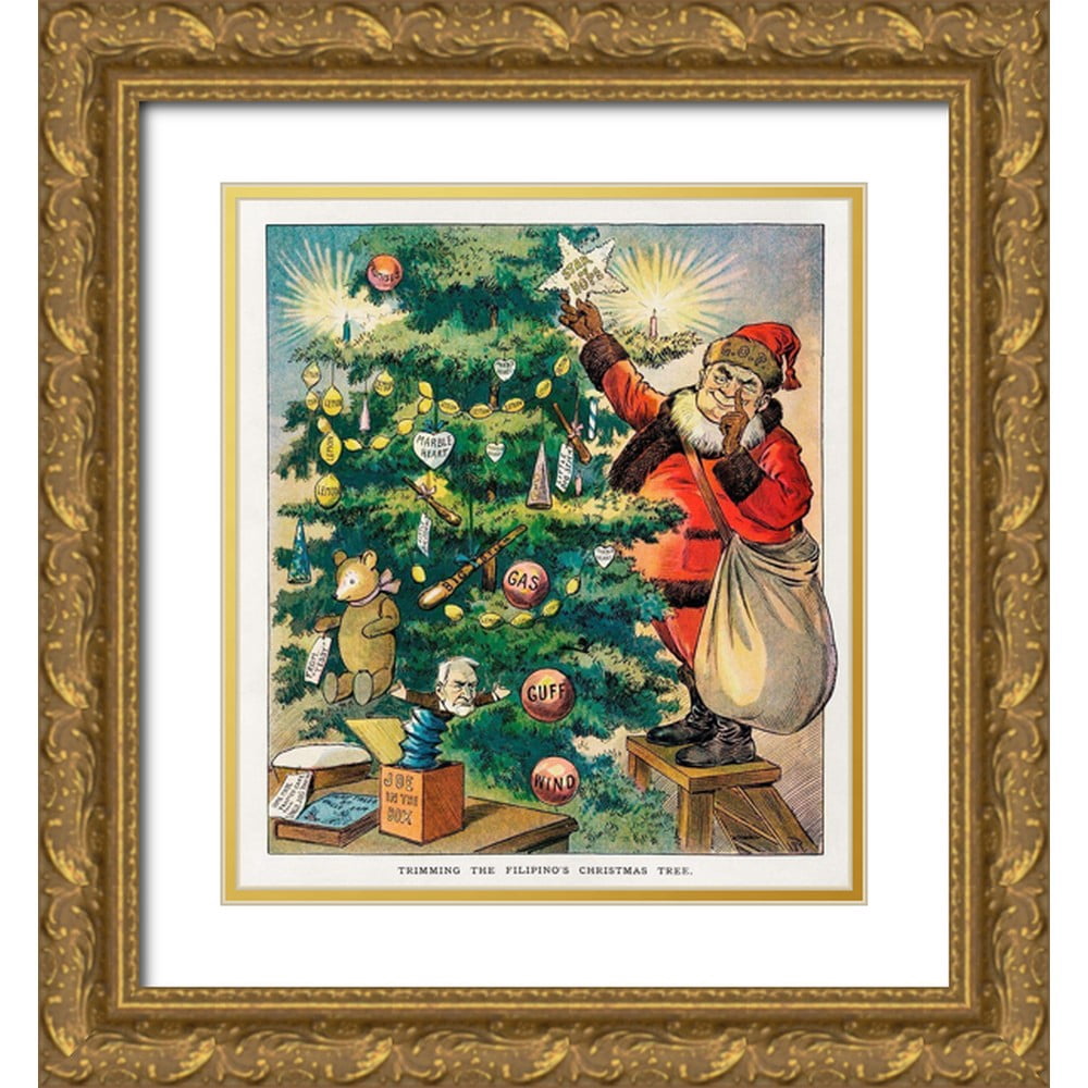 J. Ottman Lithographic Company 15x16 Gold Ornate Wood Framed with ...