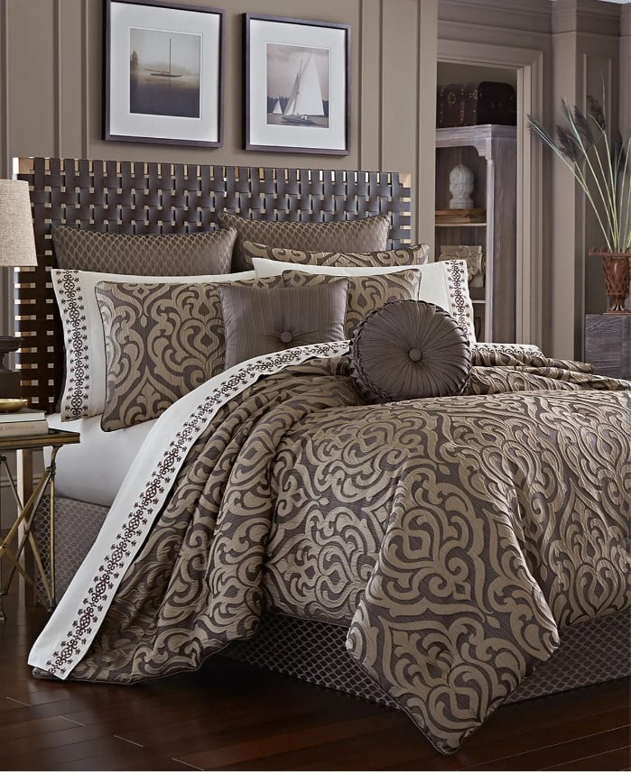 J Queen New York Astoria 4-Pc. Comforter Set, Queen - Mink - Walmart.com