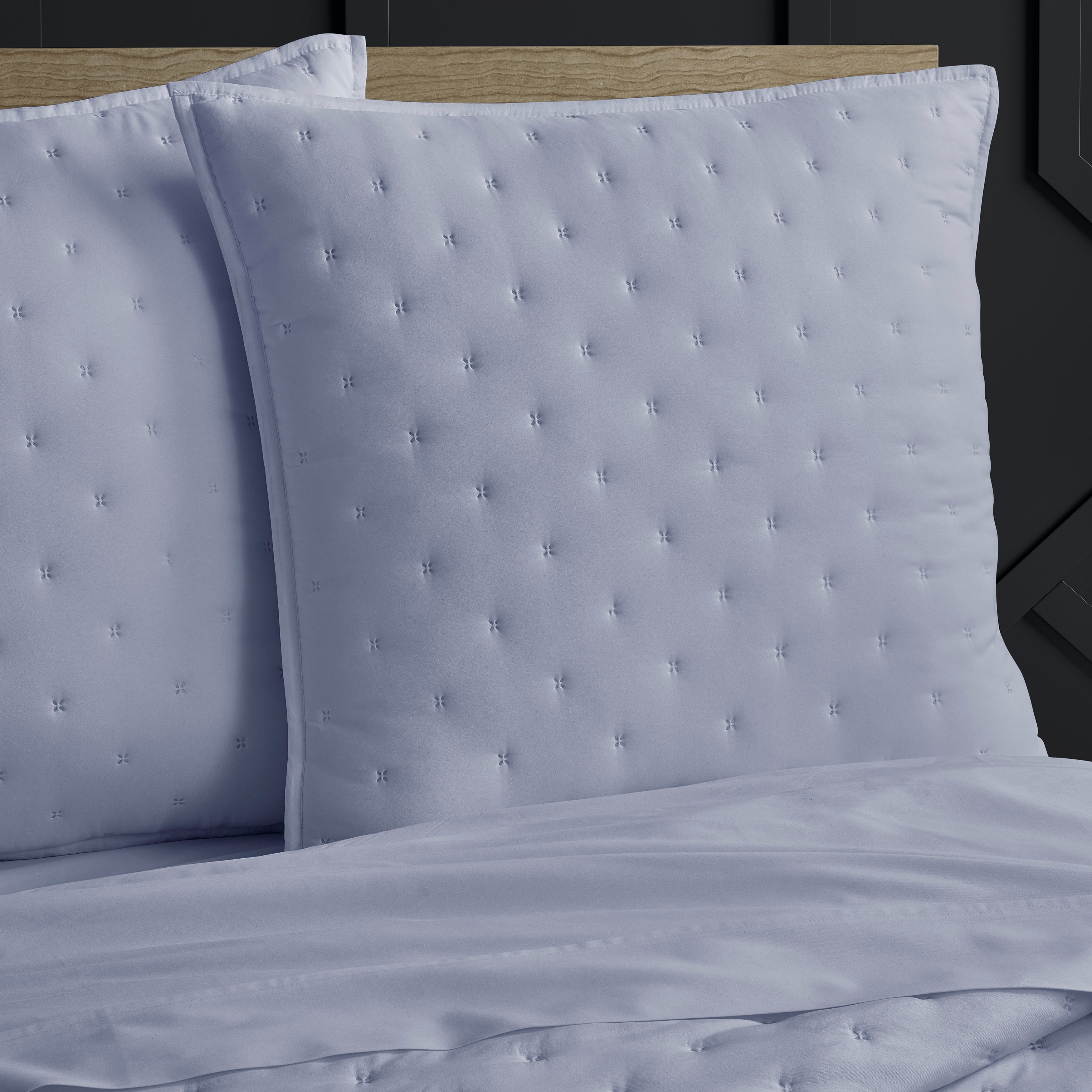 J. Queen New York Vesper Euro Quilted Sham Slate - Walmart.com