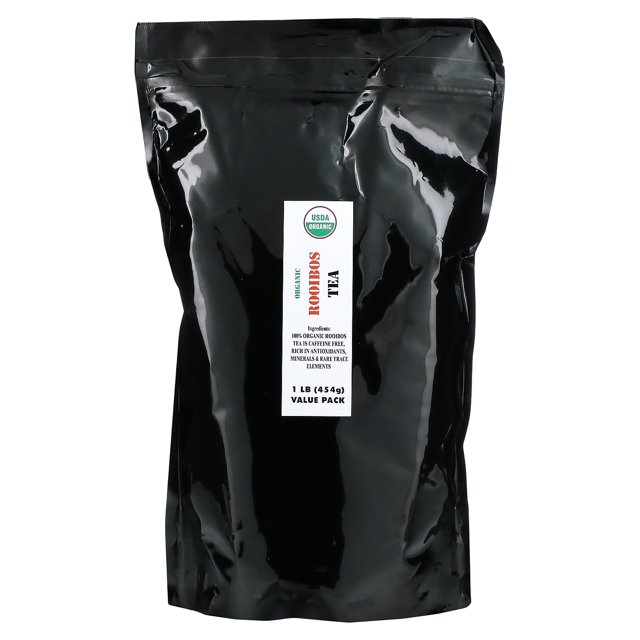J&R Port Trading Organic Rooibos Tea, Caffeine Free, 1 lb (454 g ...
