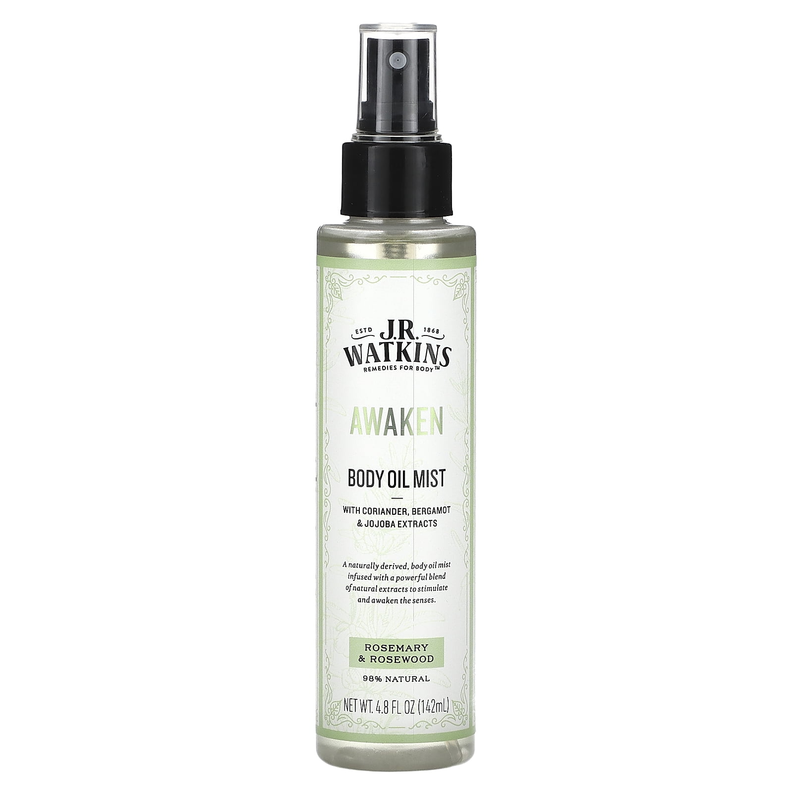 J.R. Watkins Awaken Body Oil Mist, Hydrates Skin, Stimulates and ...