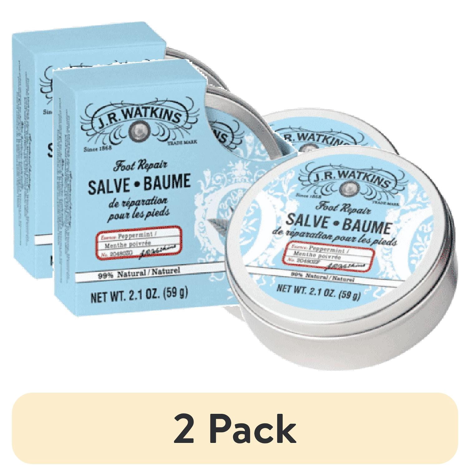 (2 pack) J.R. Watkins Foot Repair Salve - Peppermint 2.1 oz Salve ...