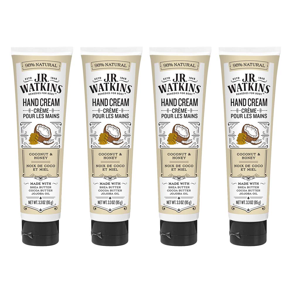 J.R. Watkins Hand Cream, Coconut, 3.3 Ounce (Pack of 4) - Walmart.com