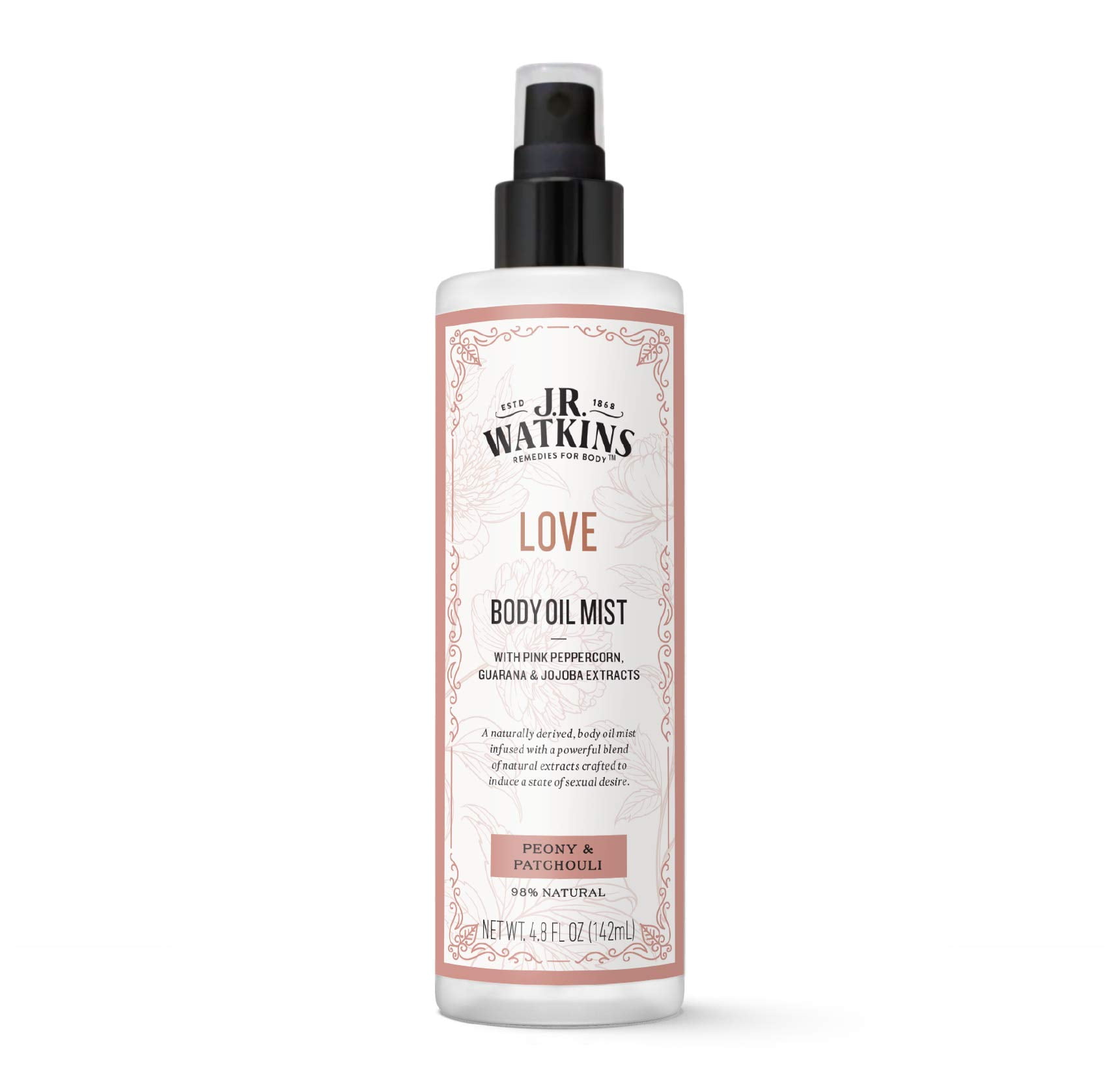 J.R. Watkins Love Body Oil Mist, Hydrates Skin And Boosts Stimulation ...