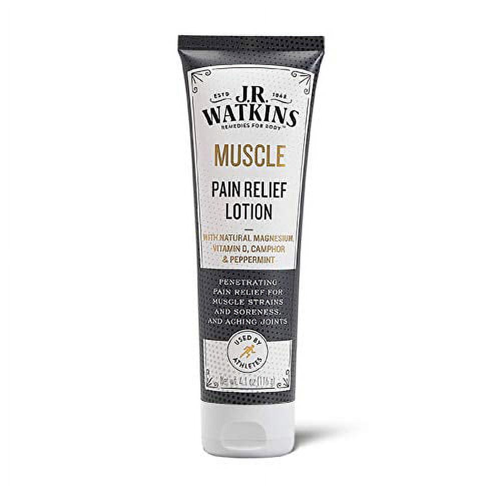 J.R. Watkins Muscle Pain Relief Lotion, Camphor & Natural Magnesium ...