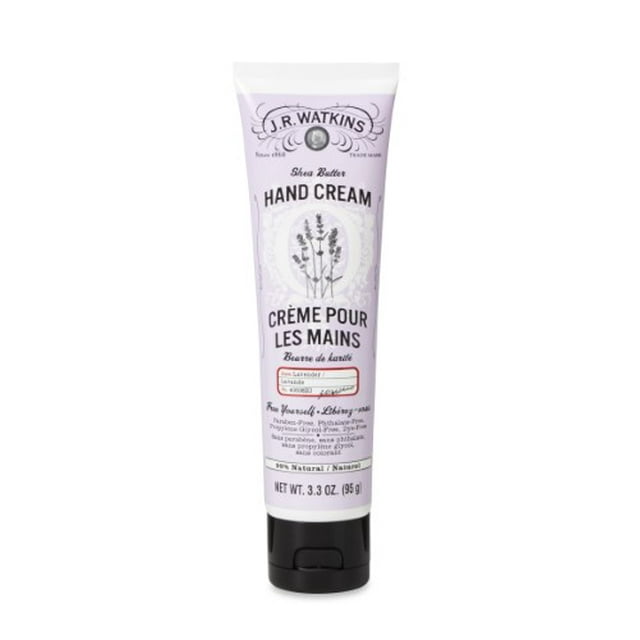 J.R. Watkins Shea Butter Hand Cream Lavender, 3.3 OZ - Walmart Business ...