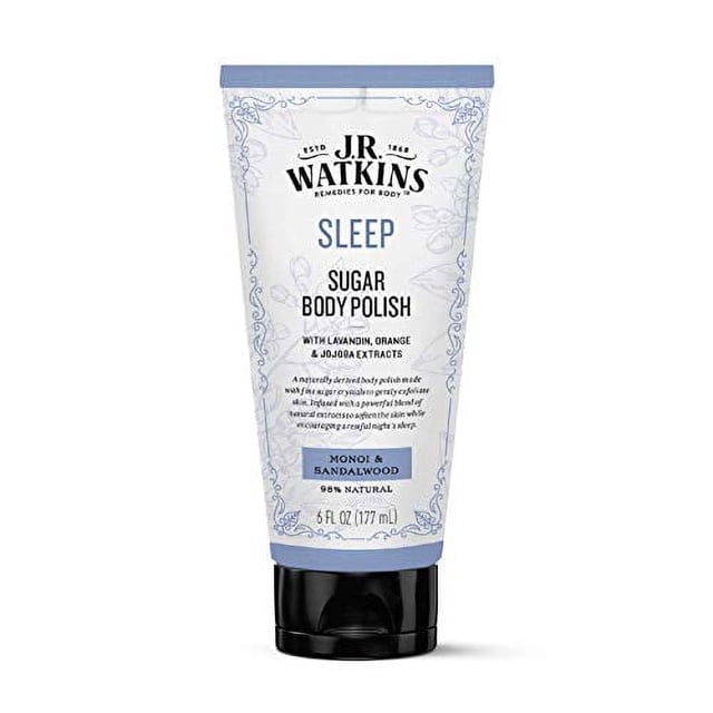 J.R. Watkins Sleep Sugar Body Polish, Monoi & Sandalwood Natural Body ...