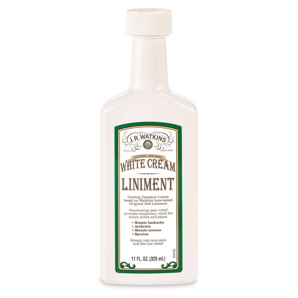 J.R. Watkins White Cream Liniment 11 oz HSA/FSA Eligible - Walmart.com