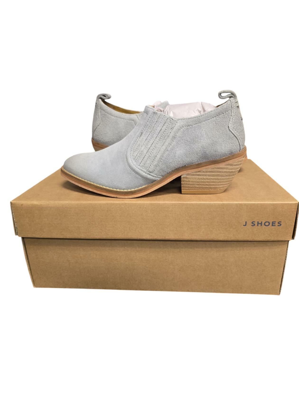 J.Shoes Women’s US 6.5 EYRE Grey Suede Pull-on Heeled Ankle Boots T9403 ...
