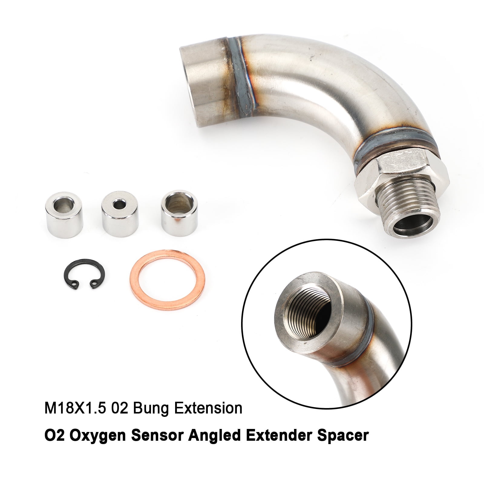Jcarpart J Style Sensor Angled Extender Spacer Kit, M18X1.5 Thread ...