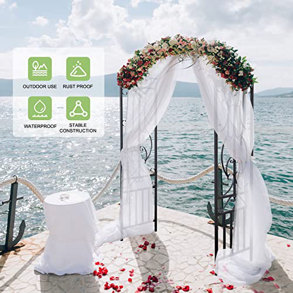 J-Sun-7 Garden Arch Trellis Arbor - Metal Garden Arbor Garden Trellis ...