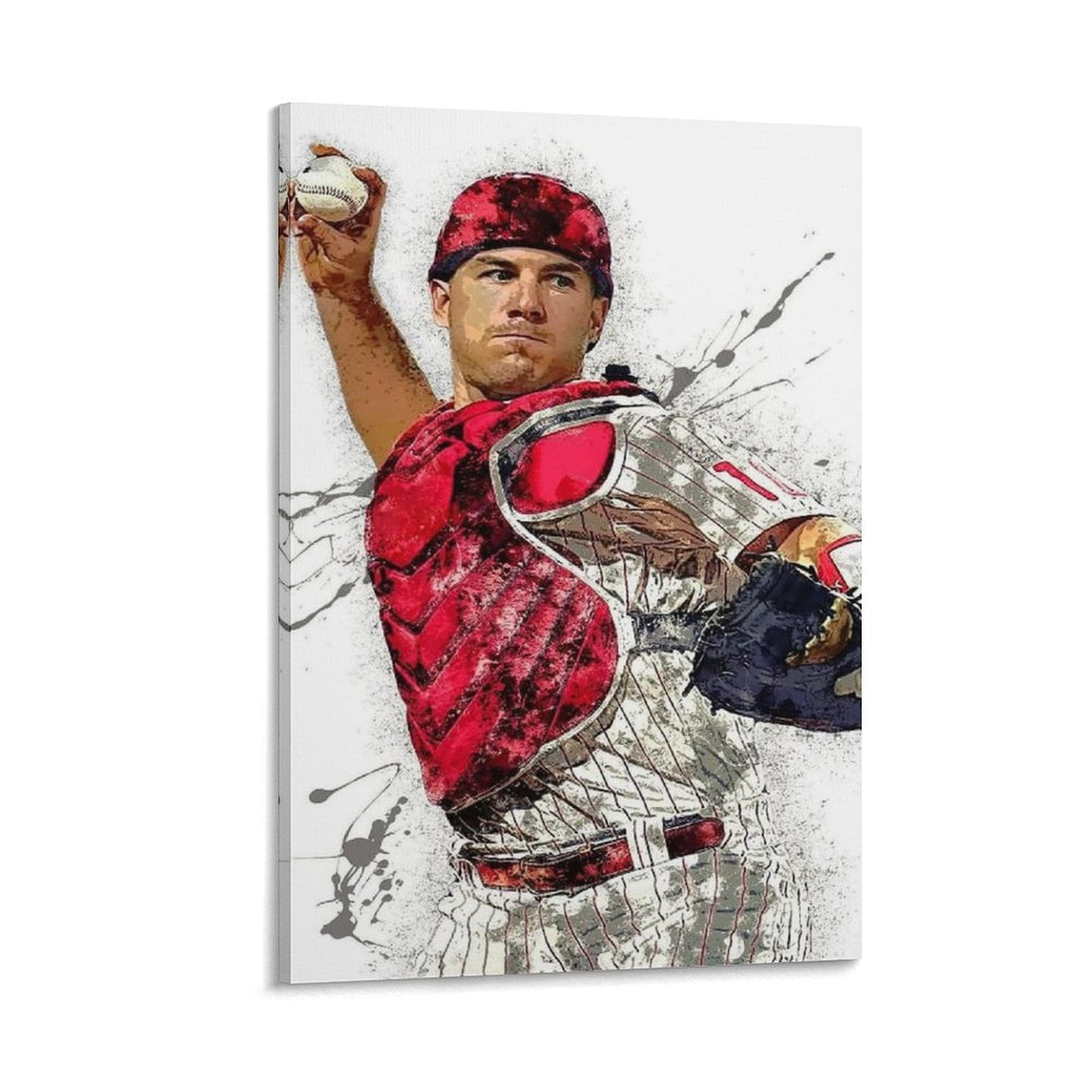 J. T. Realmuto MLB Baseball Poster Posters Art Print Wall Photo Paint ...