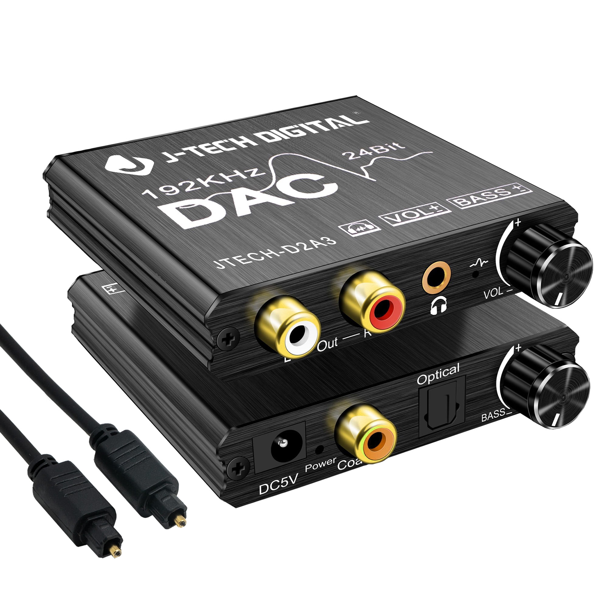 J-Tech Digital Digital to Analog Audio Converter with Headphone ...
