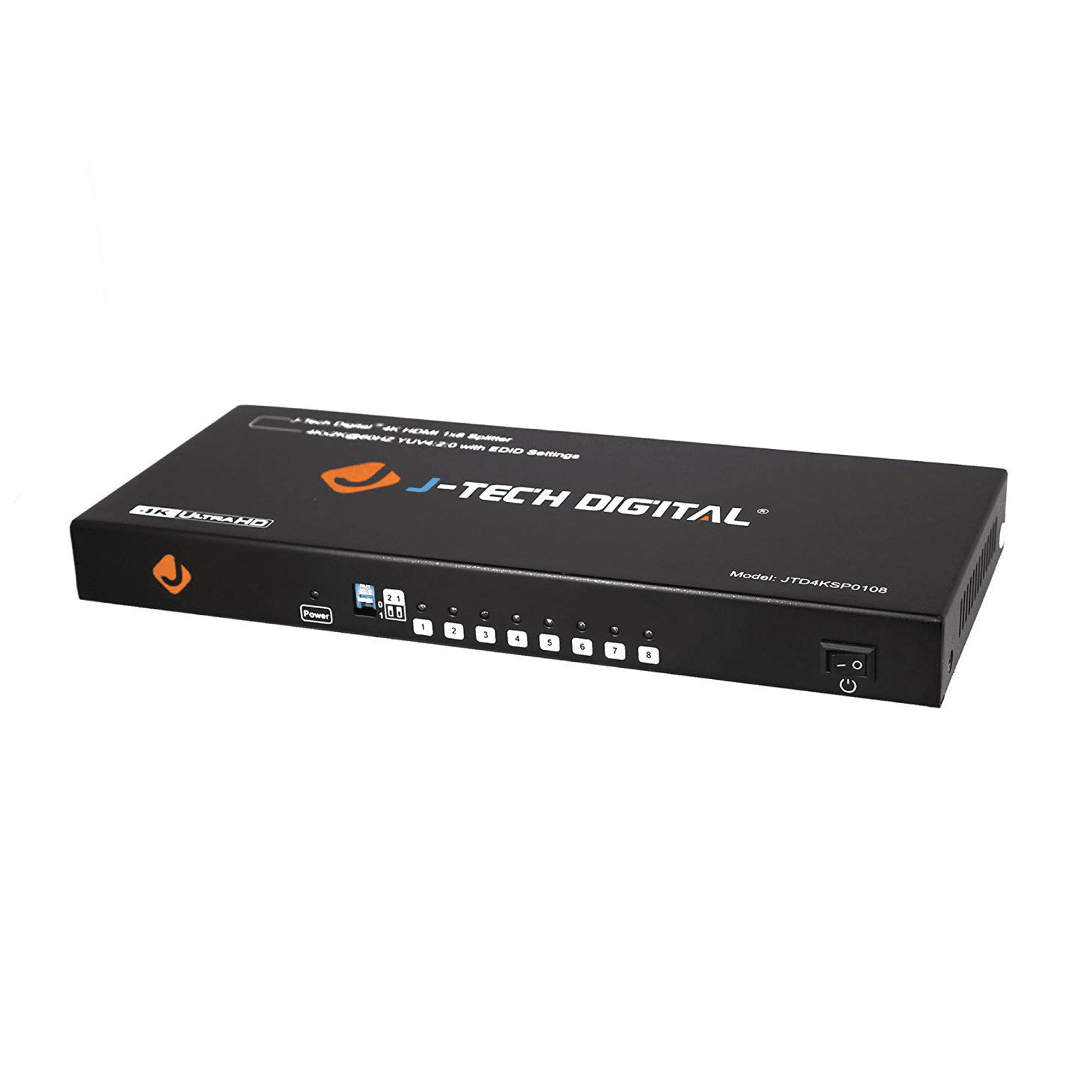J-Tech Digital HD 4K 60HZ 1x8 HDMI Splitter High Resolutions 4K@60HZ 4: ...