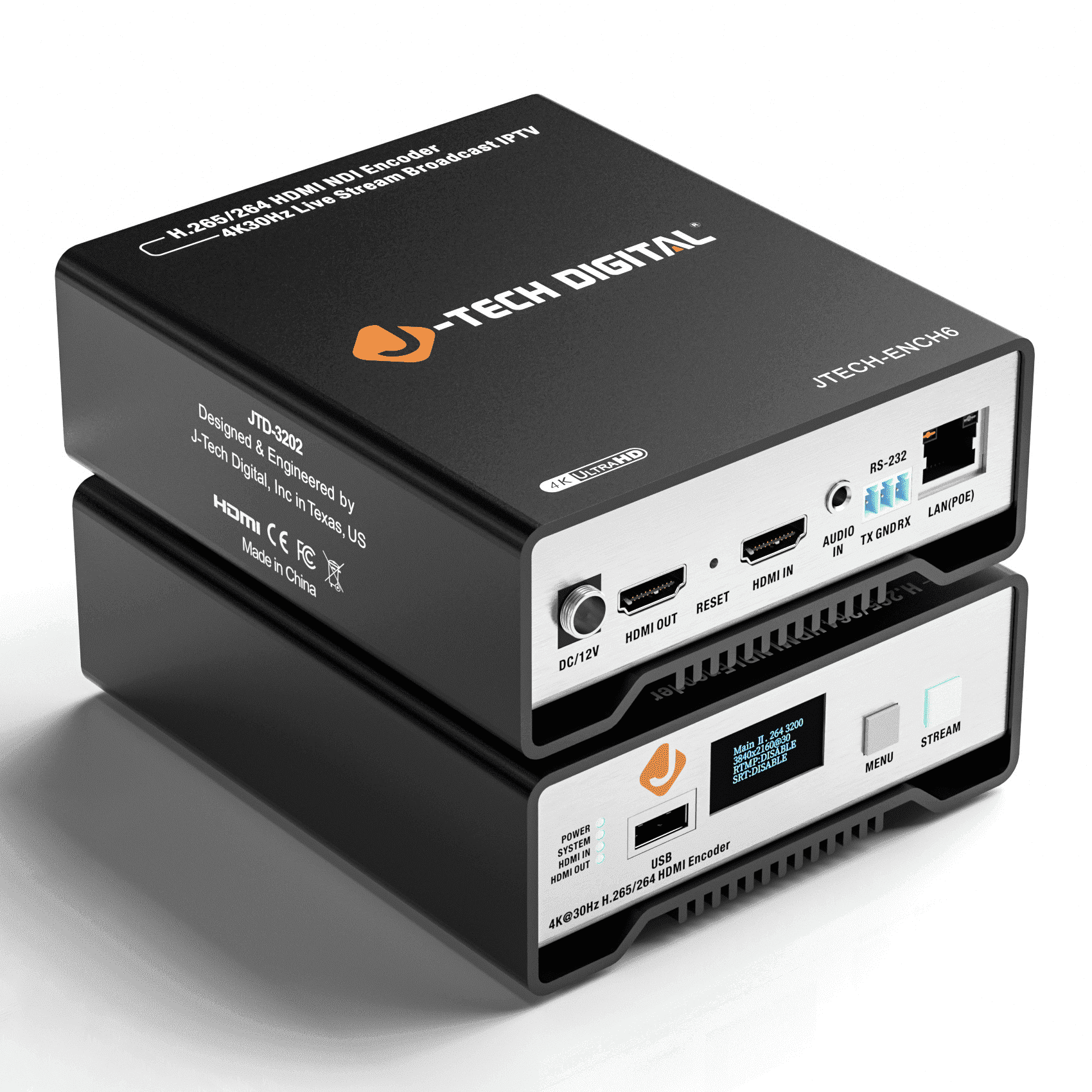 J-Tech Digital HDMI Encoder with NDI 4K 30Hz H.264 H.265 Livestream ...