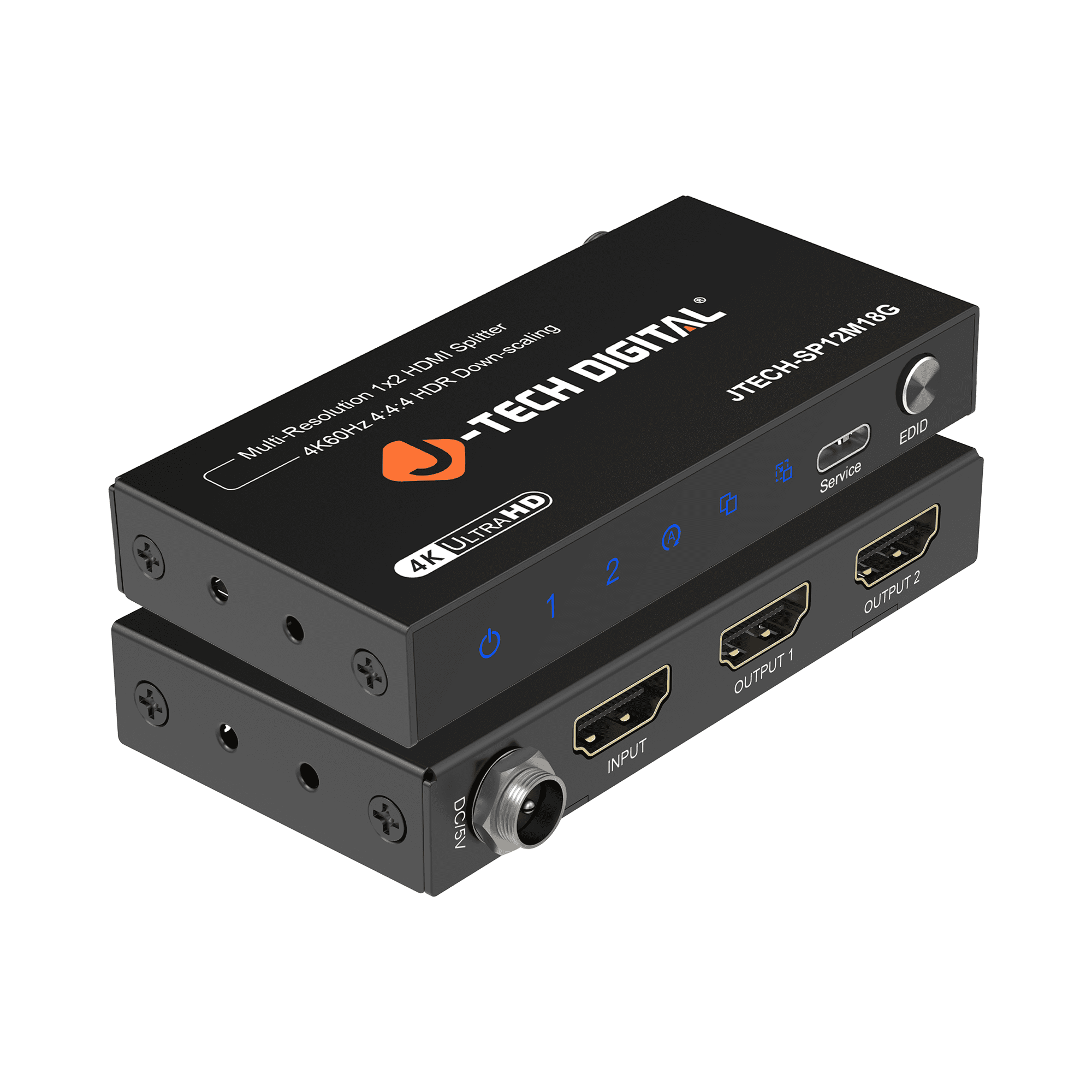 J-Tech Digital HDMI Splitter 1 In 2 Out 4K@60Hz, 1x2 HDMI Splitter For ...