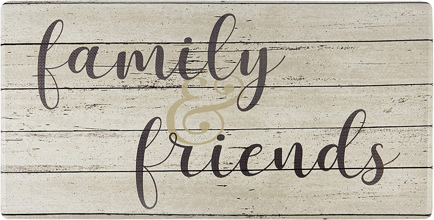 J&V TEXTILES Oversized 20"x39" Anti-Fatigue Embossed Floor Mat Family ...