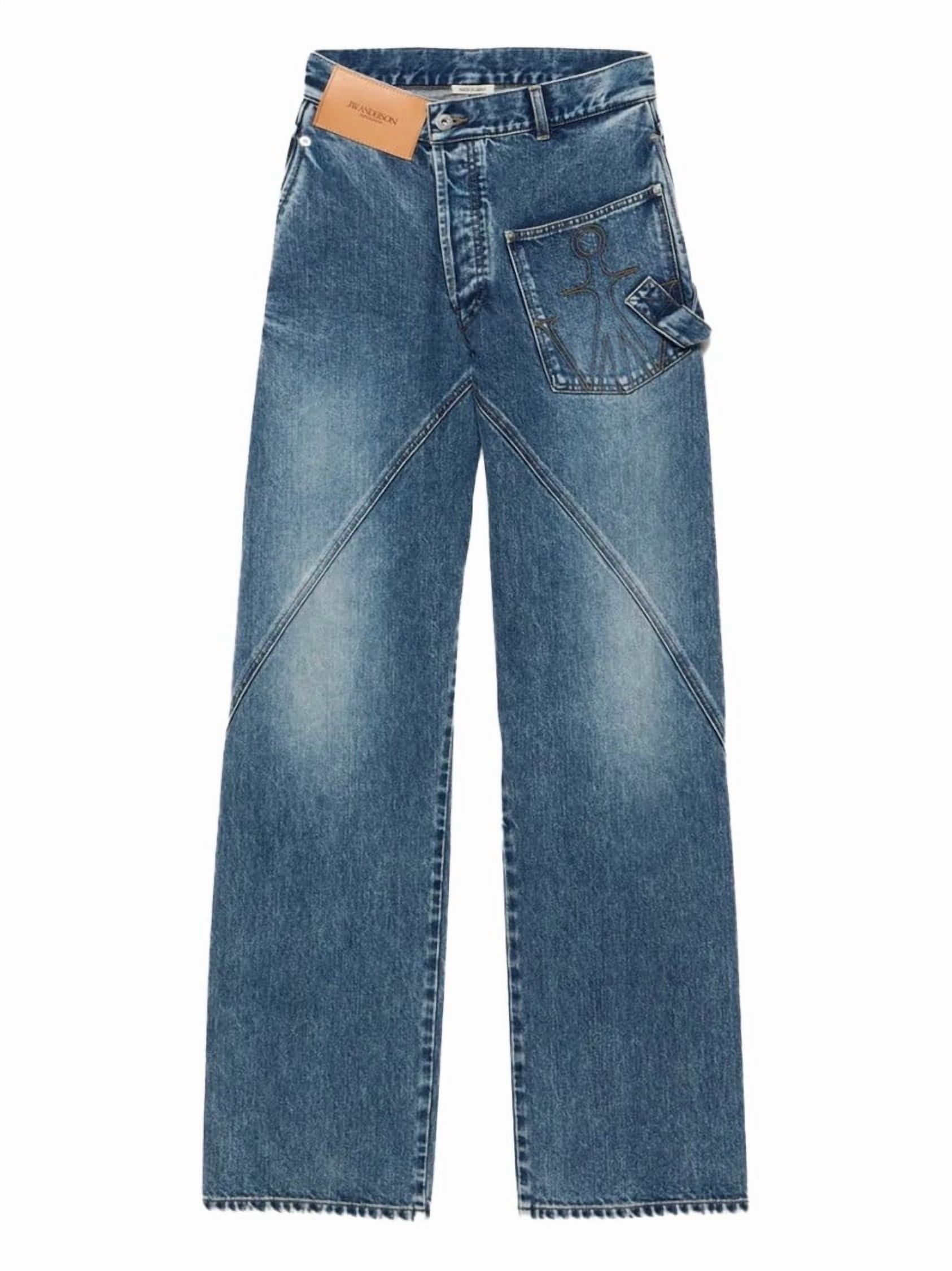 J. W. Anderson Wide-Leg Jeans With Diagonal Seam Design (Women's ...