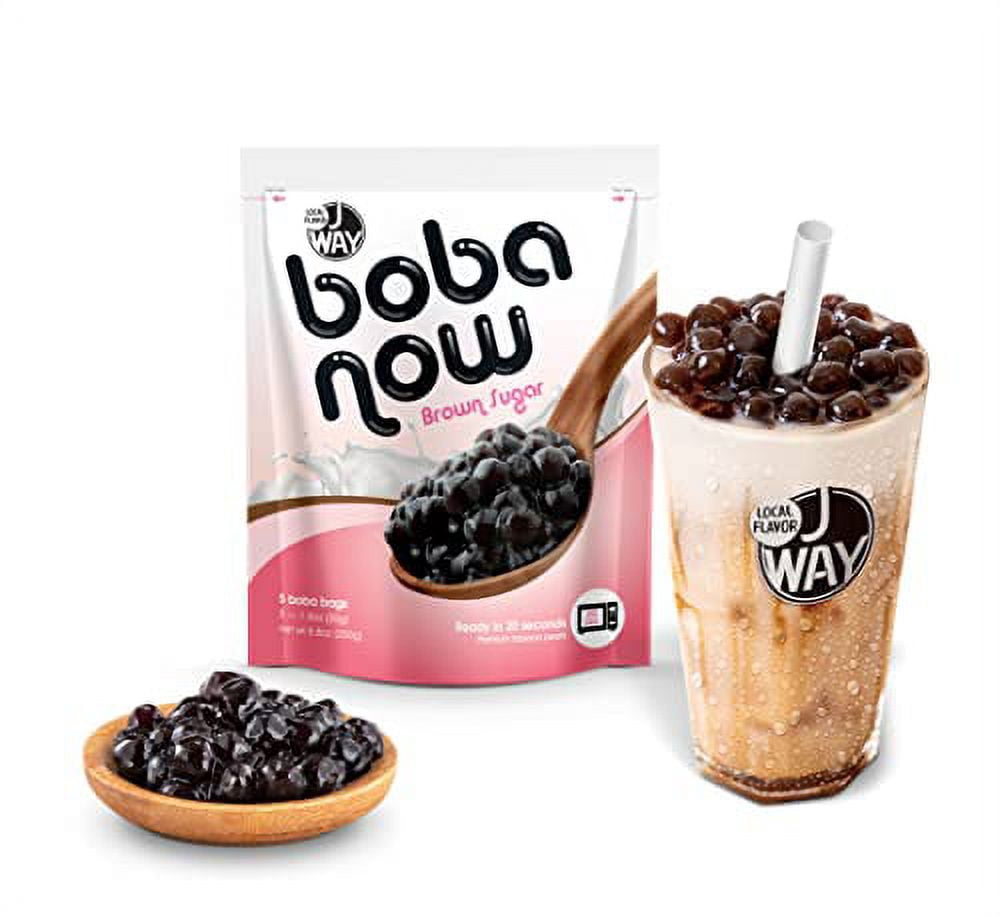 J WAY BOBA NOW Authentic Instant Tapioca Boba Pearls for Milk Tea ...