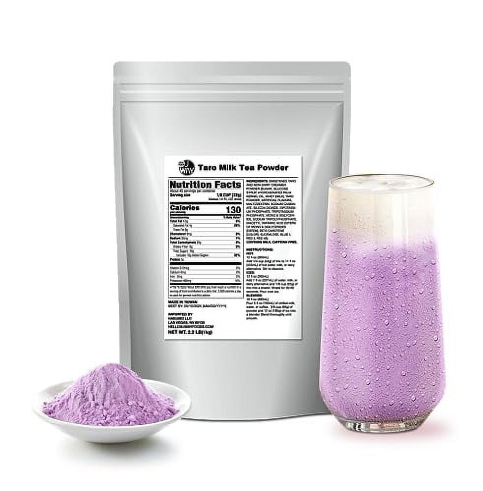 Taro Milk Tea 2.2 Lb (1 Count), Powdered Instant Milk Tea Drink Mix ...