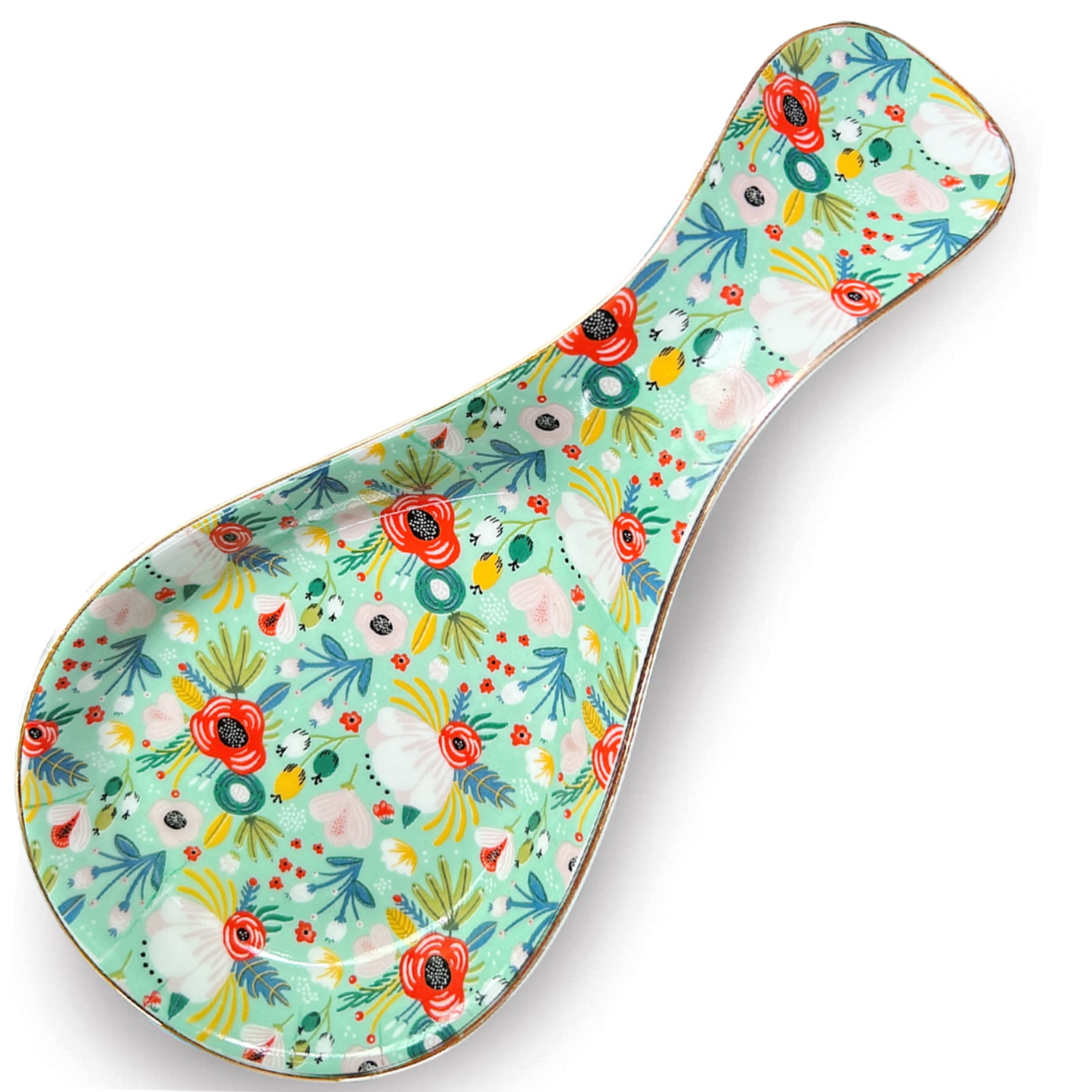 J.West Ceramic Spoon Rest Holder for Kitchen Counter & Stove Top with ...