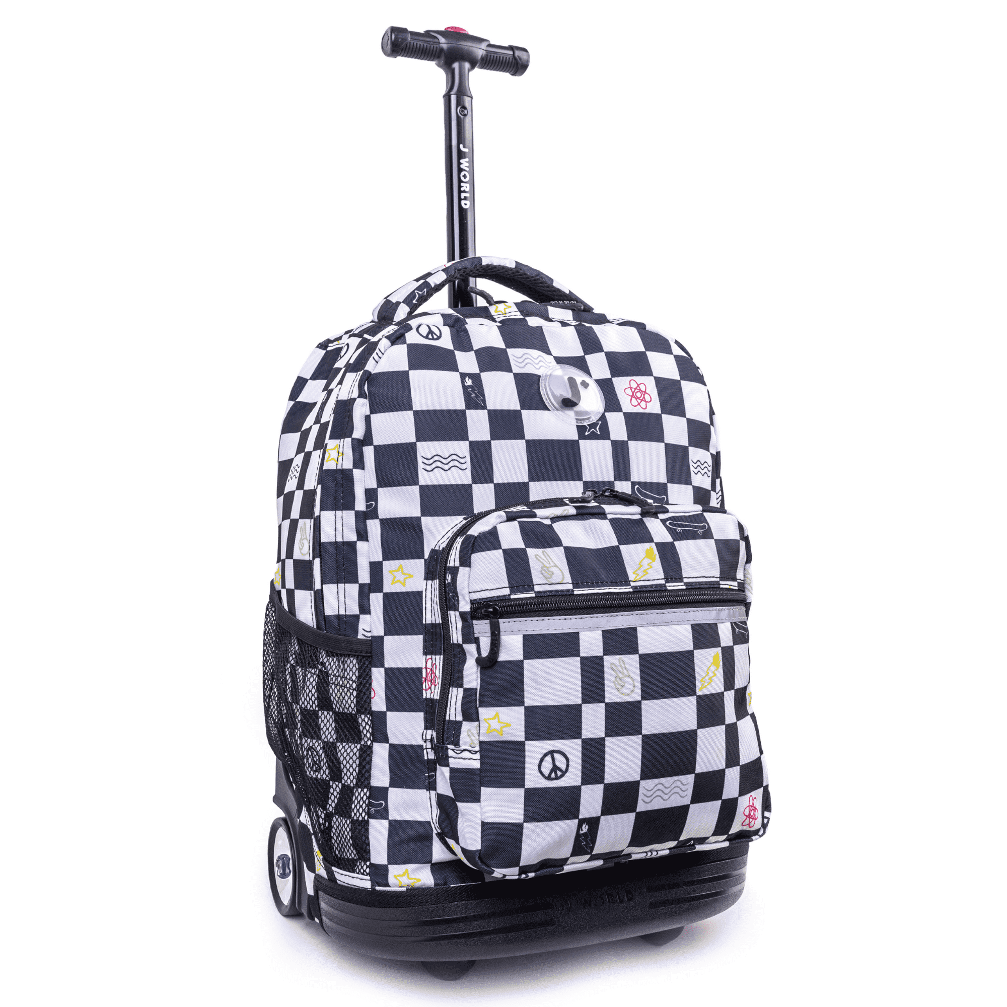 J World Boys And Girls Sunrise 18" Rolling Backpack For School And ...