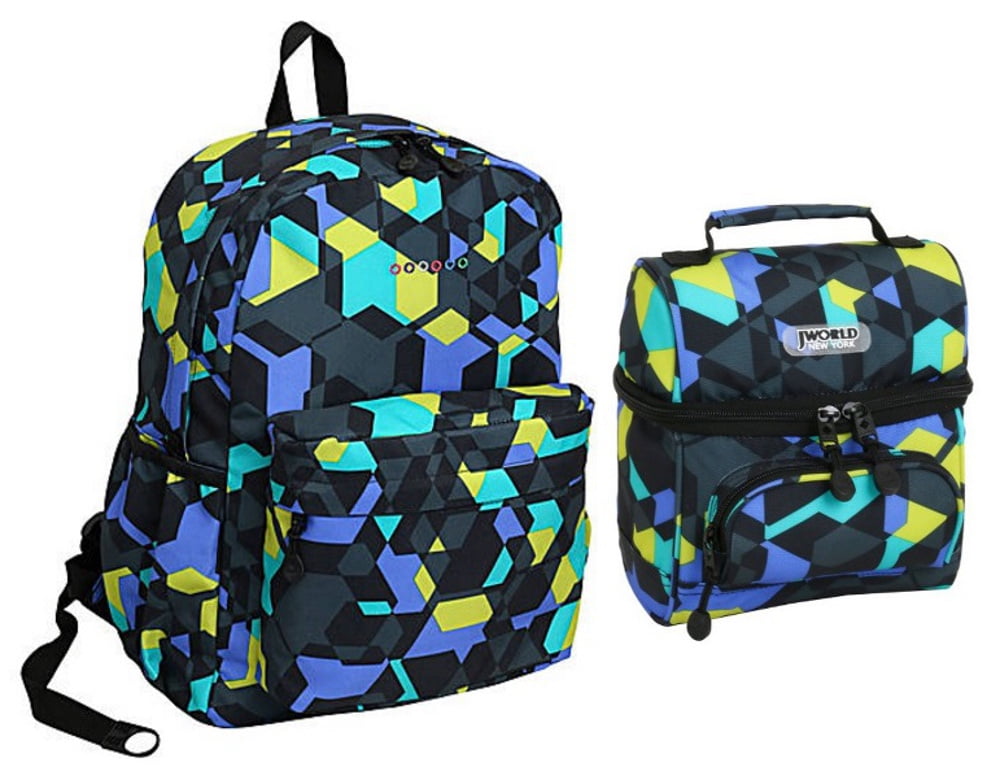 J World Boys and Girls Corey Insulated Kids Lunch Bag for School, Icon ...