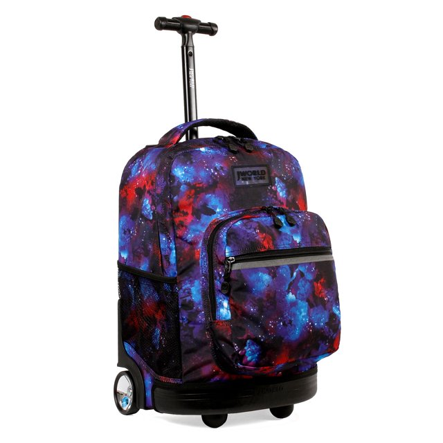 J World Boys and Girls Sunrise 18" Rolling Backpack for School and ...