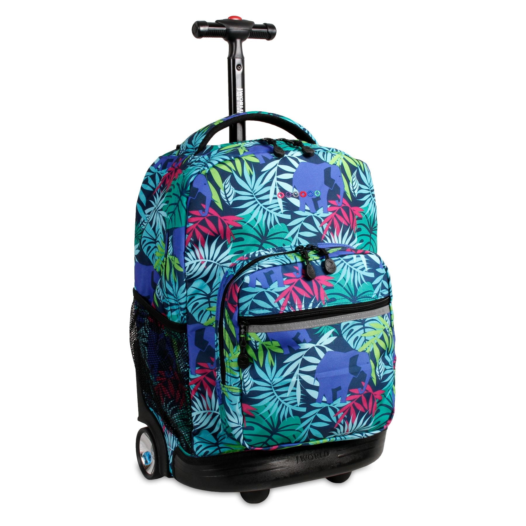 J World Boys and Girls Sunrise 18" Rolling Backpack for School and ...