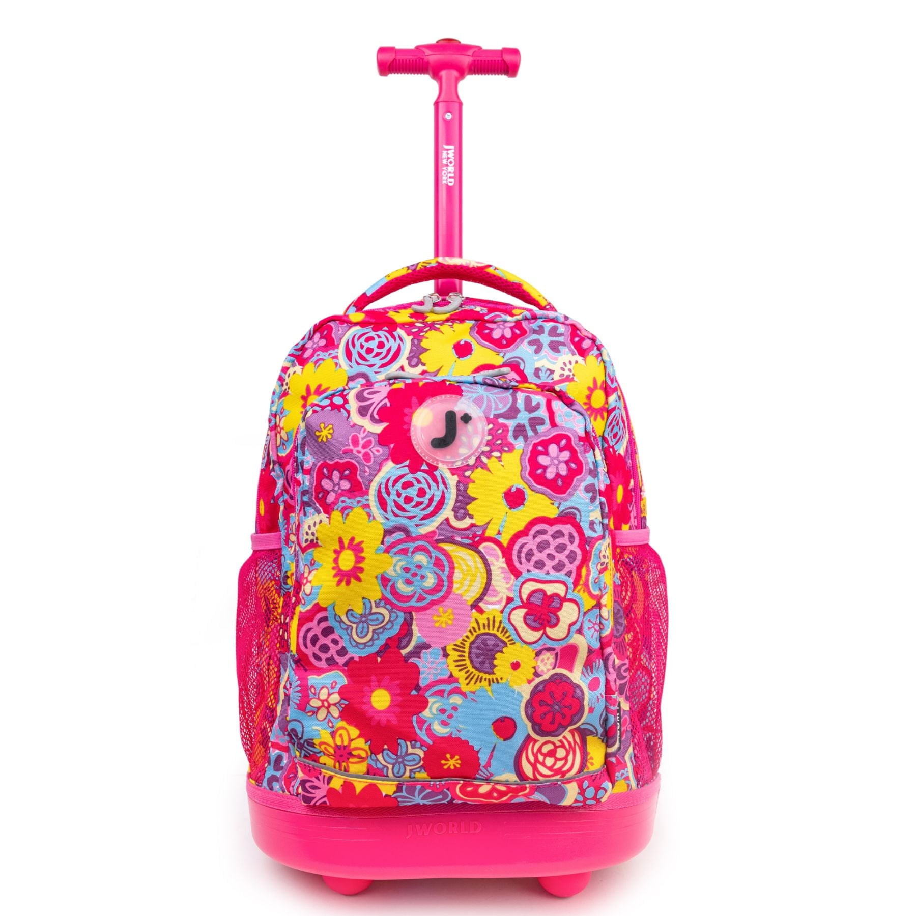 J World Girls Sunny 17" Kids Rolling Backpack for School and Travel ...