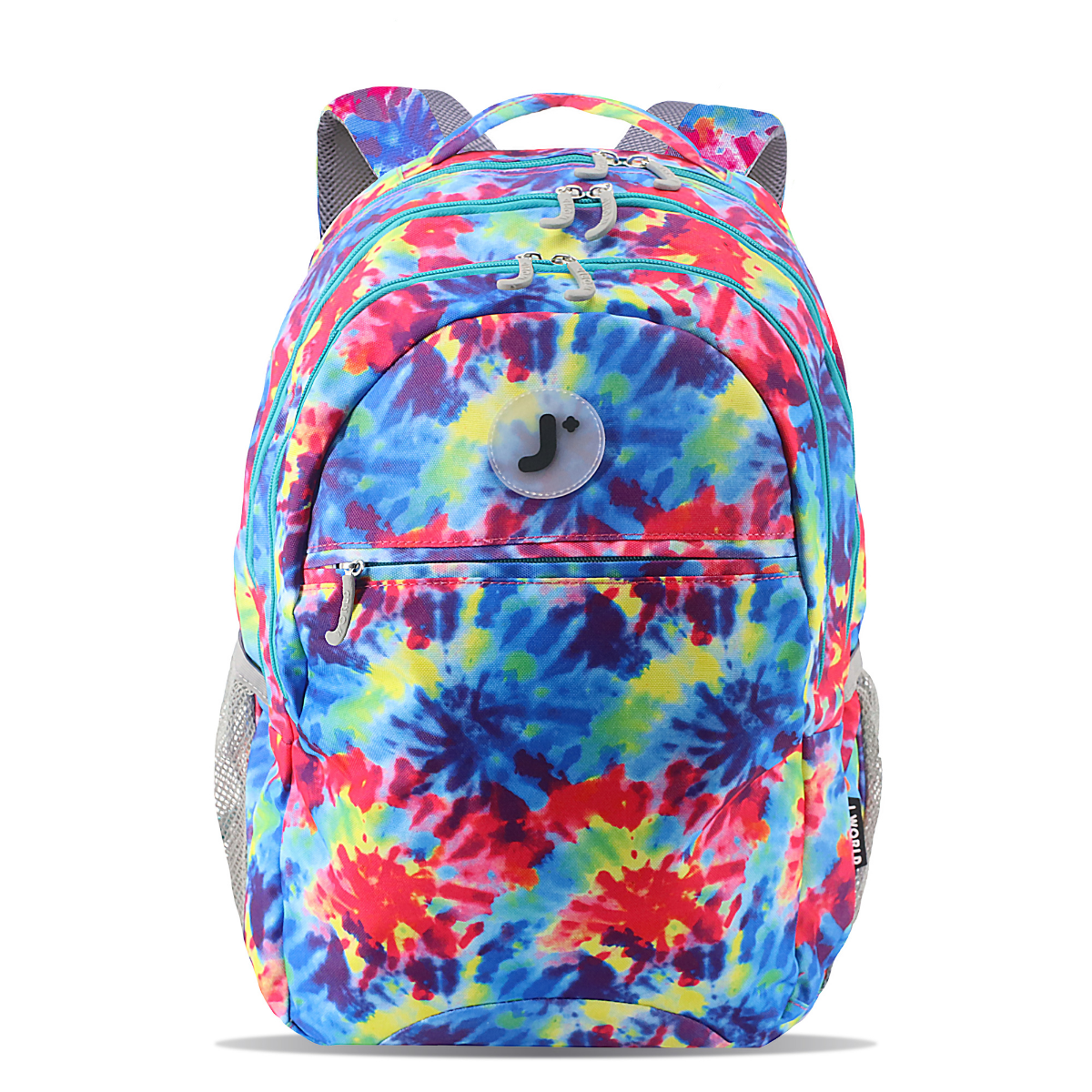 J World New York Unisex Multi Compartment Laptop Backpack, Tie Dye ...