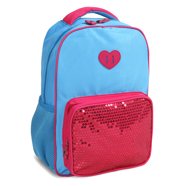 J World Girls Sparkle 15" Kids Rolling Backpack For School And Travel ...