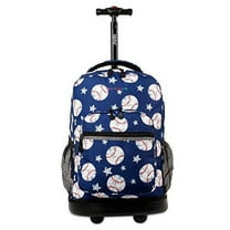 J World Girls Sparkle 15" Kids Rolling Backpack For School And Travel ...