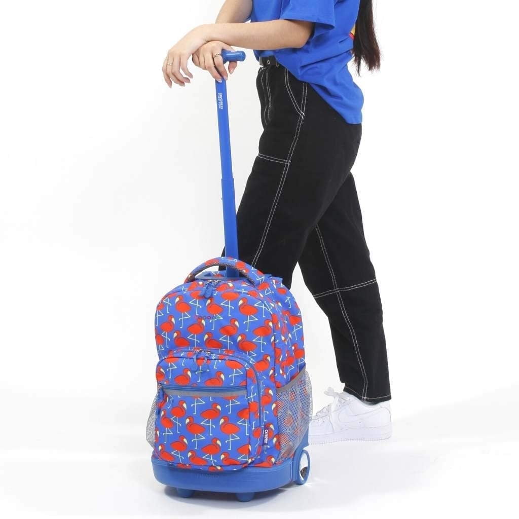 J World Unisex Sunrise 18" Rolling Backpack For School And Travel ...