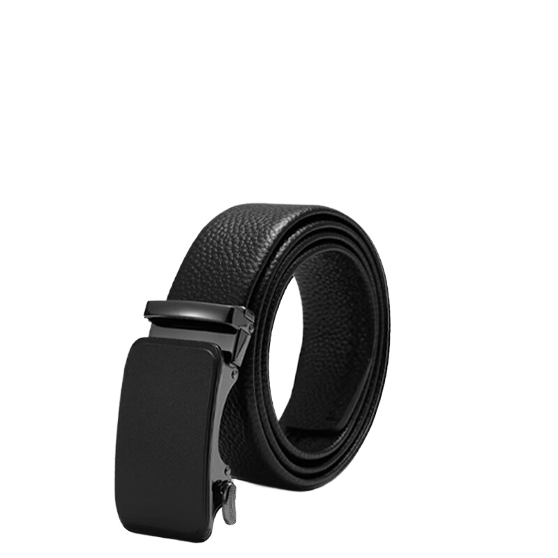 J.ZAO Full Lychee Grain Texture Leather Belt Micro Adjustable Belt Fit ...