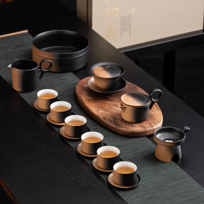J.ZAO Household Kung Fu Tea Set Simple Complete Set of Tea Set Teapot ...