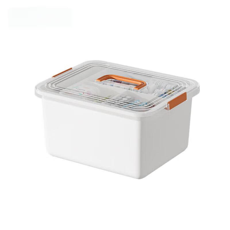 J.ZAO Medicine Box, First Aid Safe Medication Storage Box,Layered ...