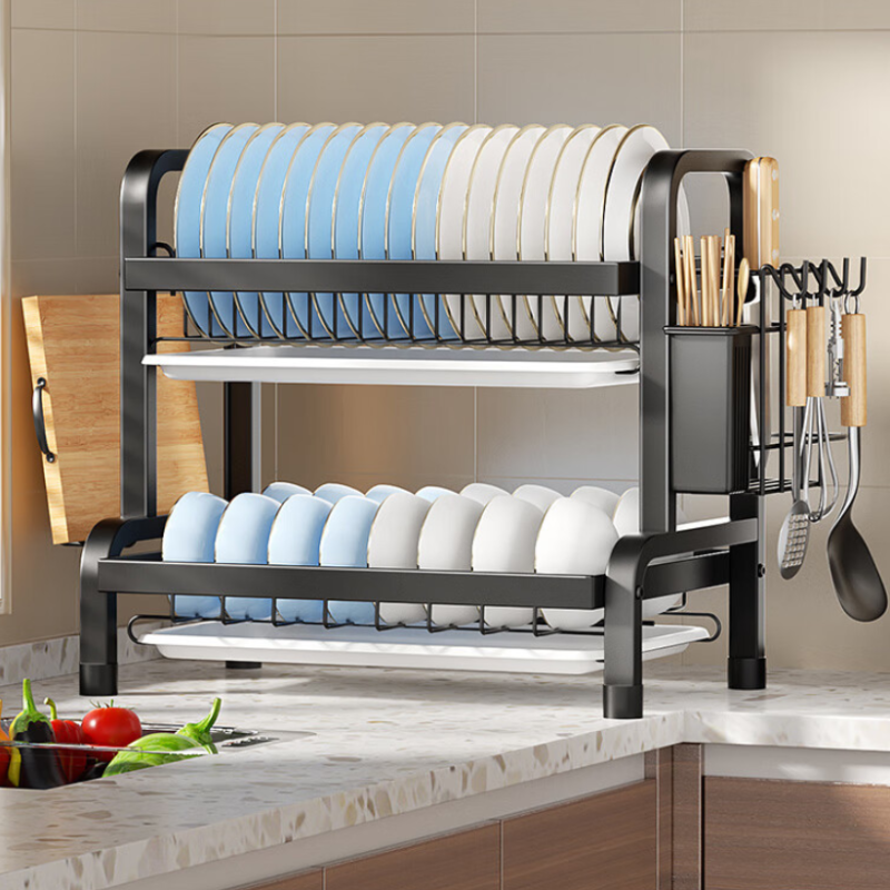 J.ZAO Over Sink Dish Drainer Drying Rack, Large Dish Racks for Kitchen Counter,Above Sink ...