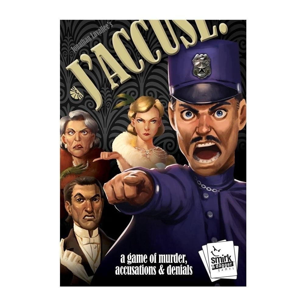 J'accuse Card Board Game Murder Accusation Denials Police Implicate ...