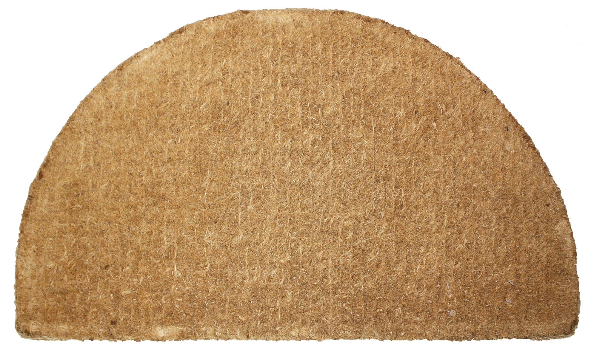 J and M Home Fashions 4218 Plain Imperial Coco Doormat, Half Round 20 x ...