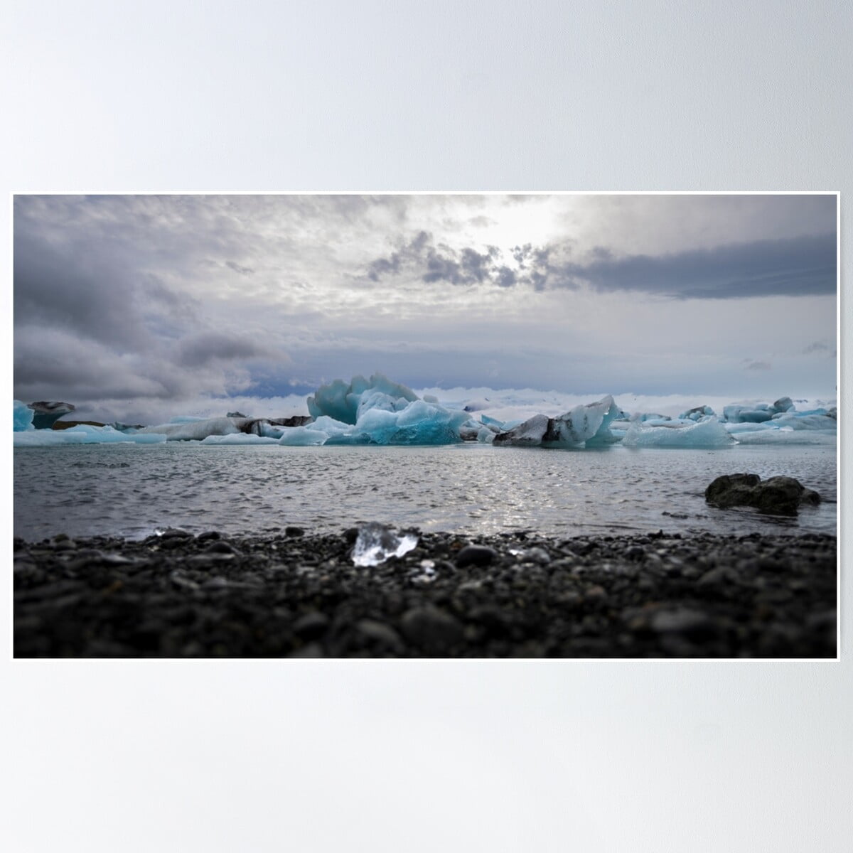Jökulsárlón Glacier Lagoon In Iceland Poster Wall Art, Modern Wall ...
