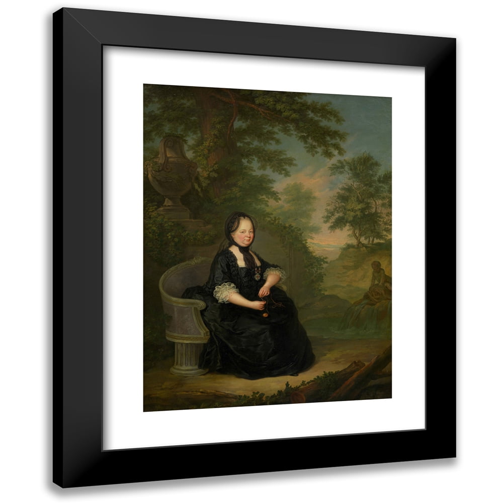 János Donát 19x24 Black Modern Framed Museum Art Print Titled - Maria ...
