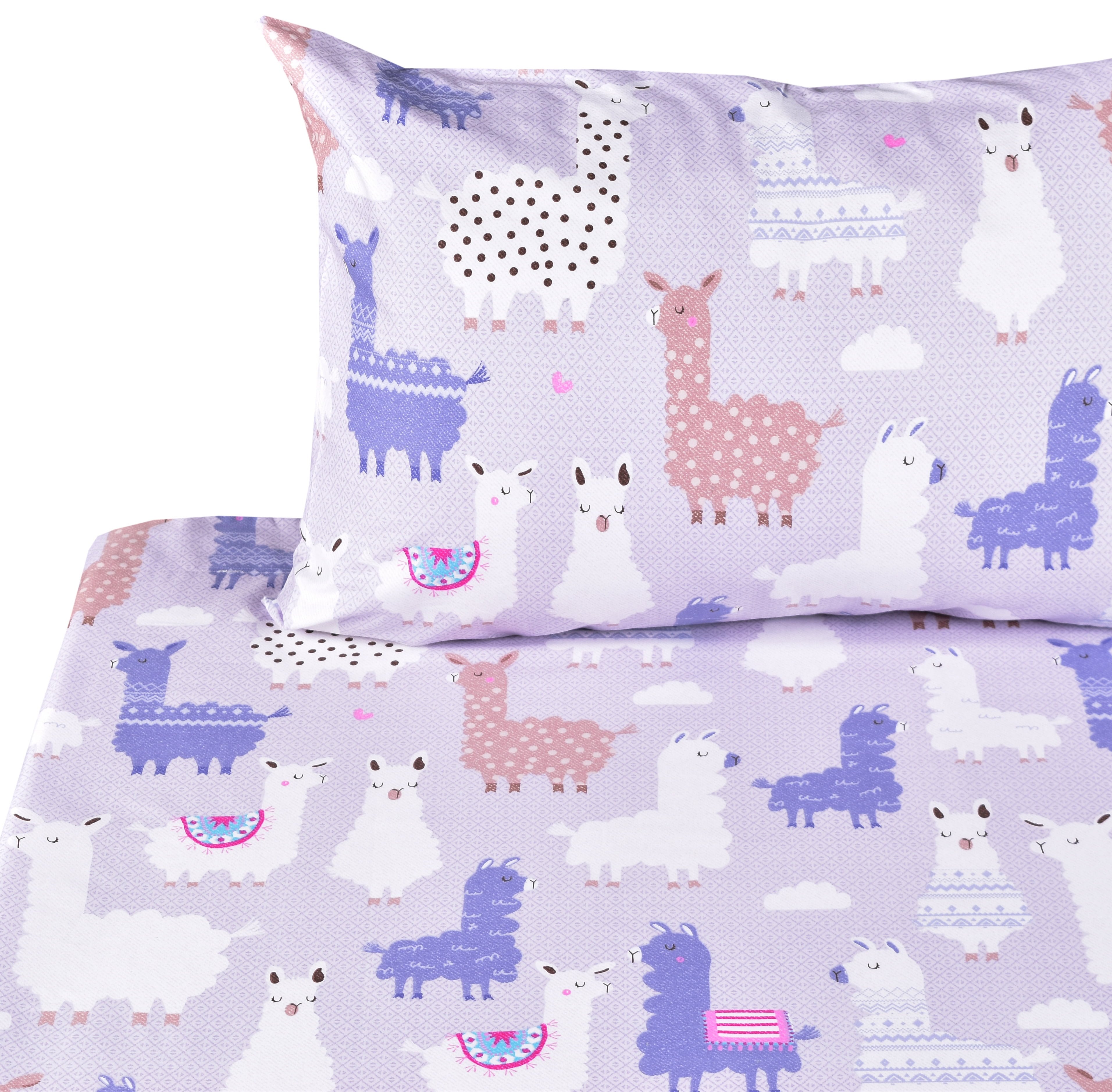 J-pinno Full Sheet Set, 100% Cotton, Twin Animal Print, Kids Bedroom ...