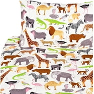 J Pinno Cartoon Rabbit Bunny Twin Sheet Set for Kids, 100% Cotton ...