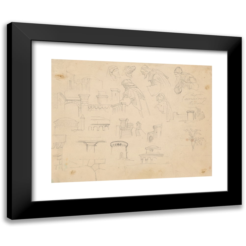 Józef Simmler 14x12 Black Modern Framed Museum Art Print Titled ...