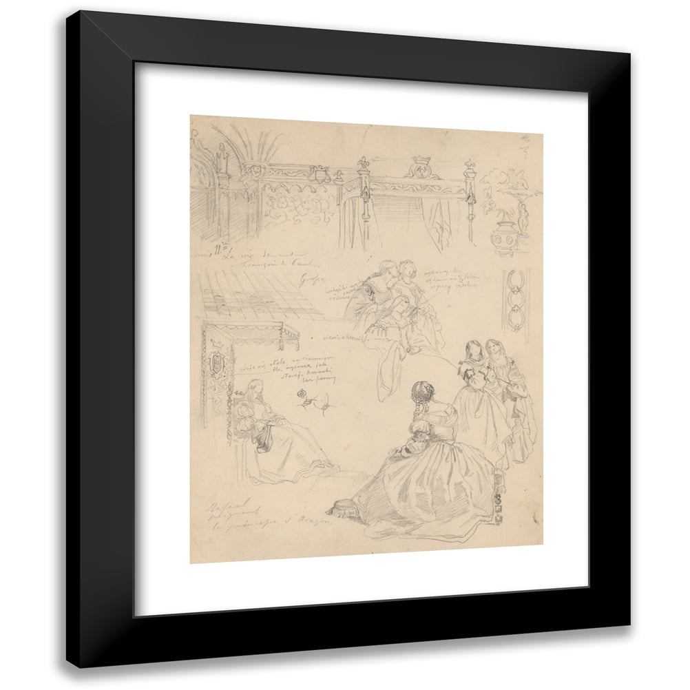 Józef Simmler 15x18 Black Modern Framed Museum Art Print Titled ...