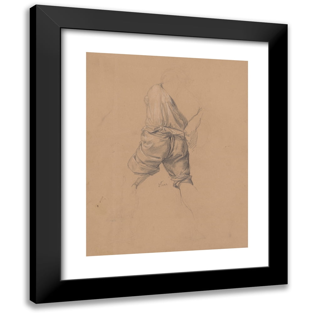 Józef Simmler 15x18 Black Modern Framed Museum Art Print Titled - Study ...