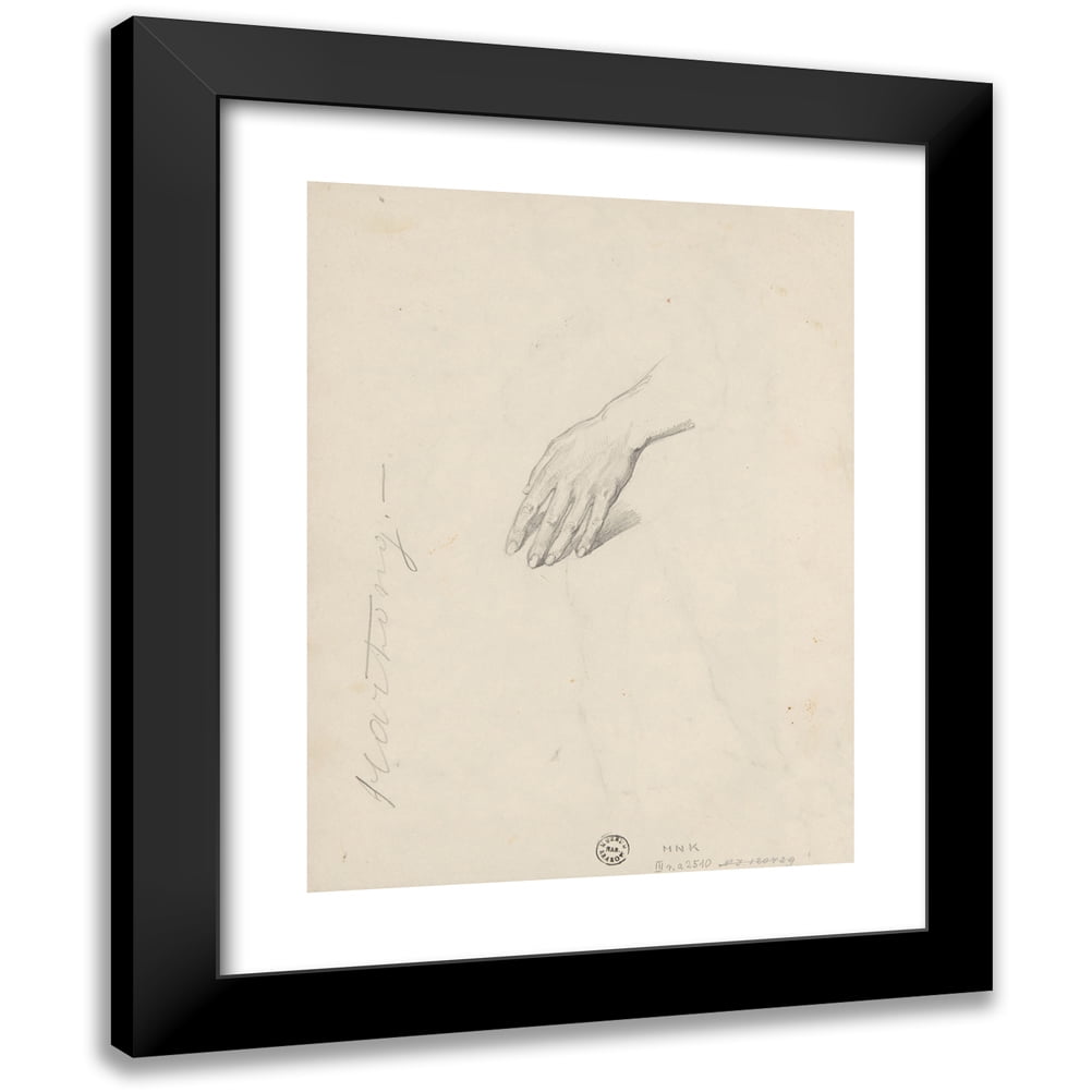 Józef Simmler 19x24 Black Modern Framed Museum Art Print Titled - Hand ...