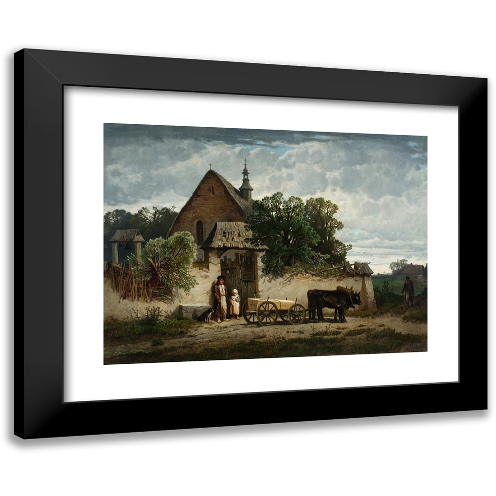 Józef Szermentowski 24x19 Black Modern Framed Museum Art Print Titled ...