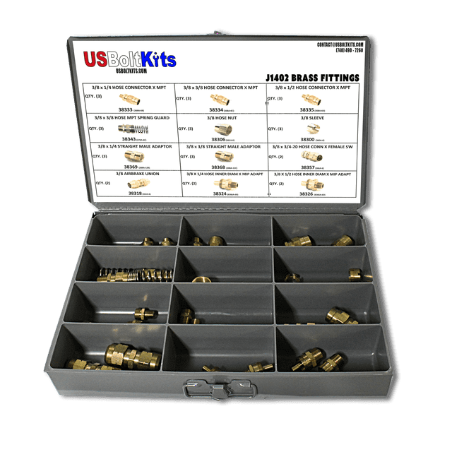 J1402 Air Brake Fitting Assortment - Walmart.com